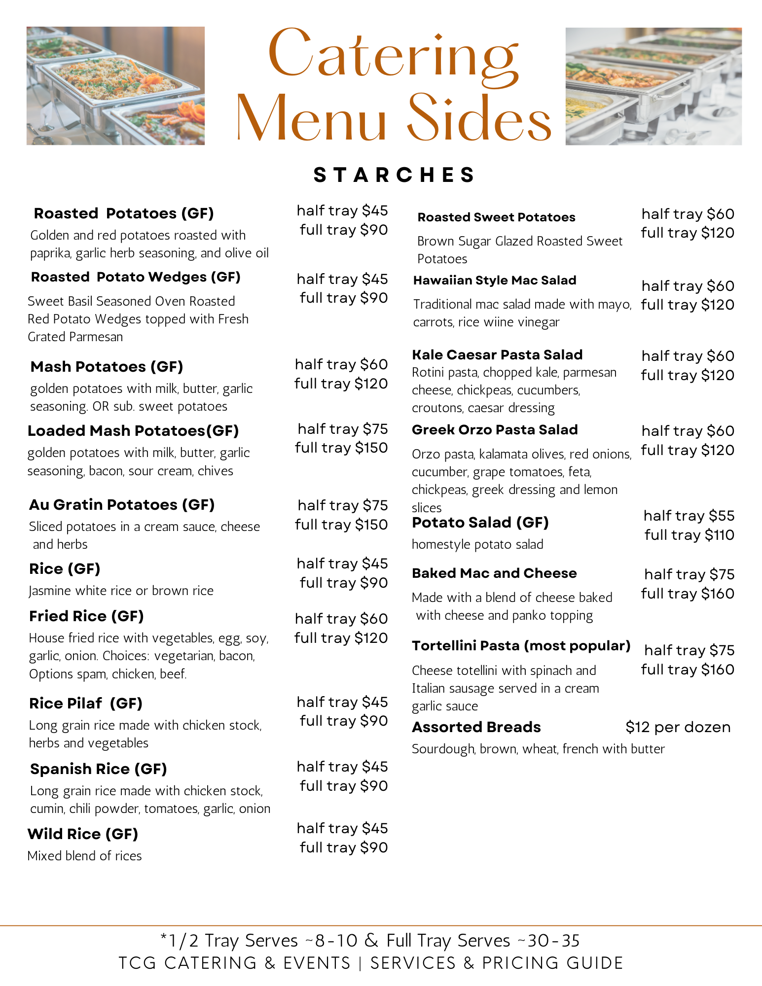 Catering Info and FAQs | The cooking goddess