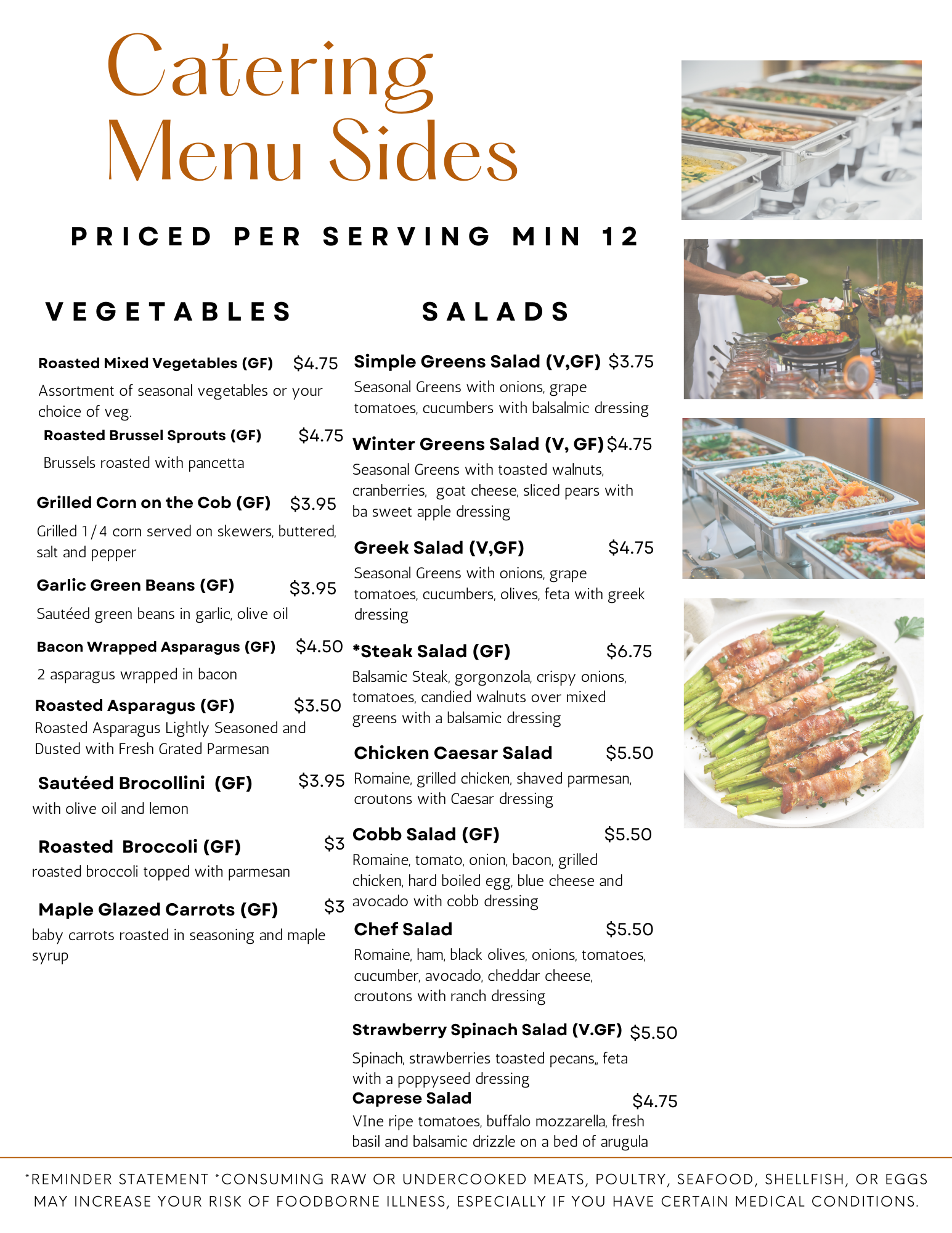 Catering Info and FAQs | The cooking goddess